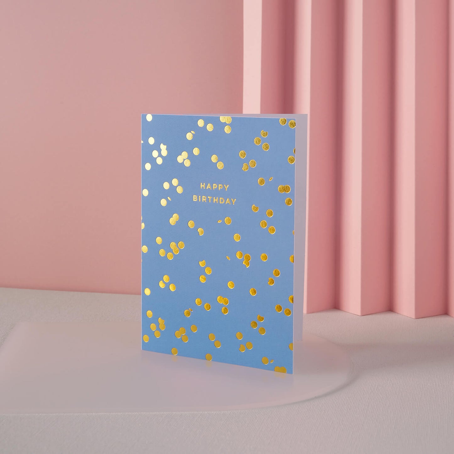 Gold Confetti Happy Birthday Card - Luxury Card for Him – The Moonlit Press