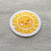 Happy Sun Embroidered Patch - Iron On Patches | The Moonlit Press